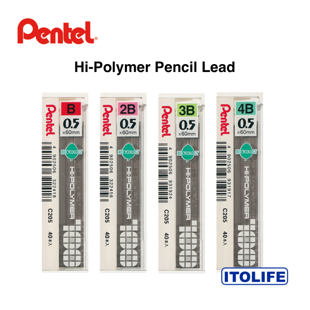 Pentel HI-POLYMER Pencil Lead 0.5mm- 1 Pack | Shopee Philippines