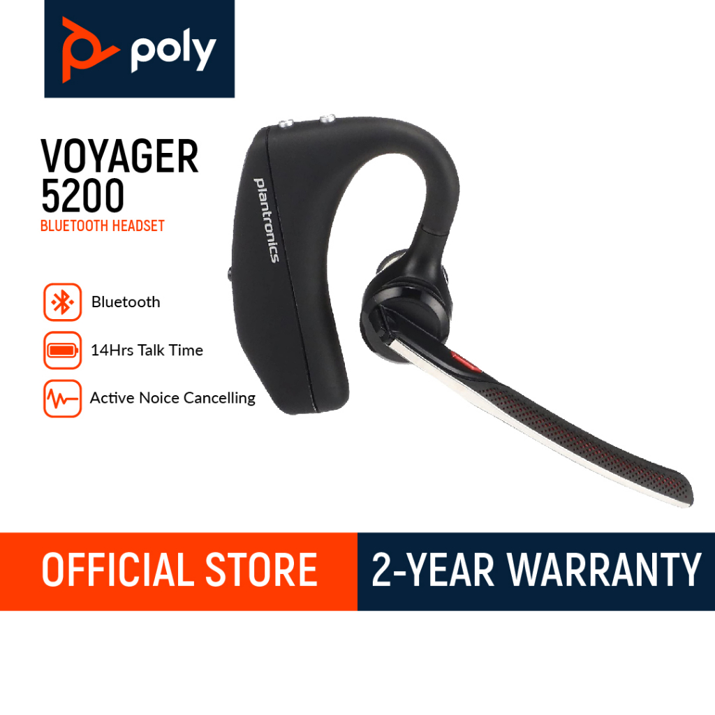 Poly Voyager 5200 - Bluetooth Headset (P/N: 203500-108) | Shopee ...