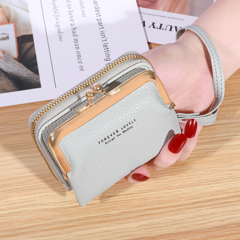 Korean Cute Coin Purse Detachable Wallet Ladies Card Holder Elegant ...