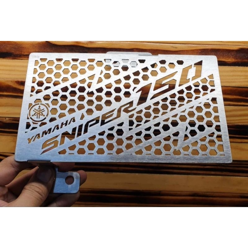 STAINLESS (304) RADIATOR COVER FOR YAMAHA SNIPER 150 V1 & V2/DOUXO/MX ...