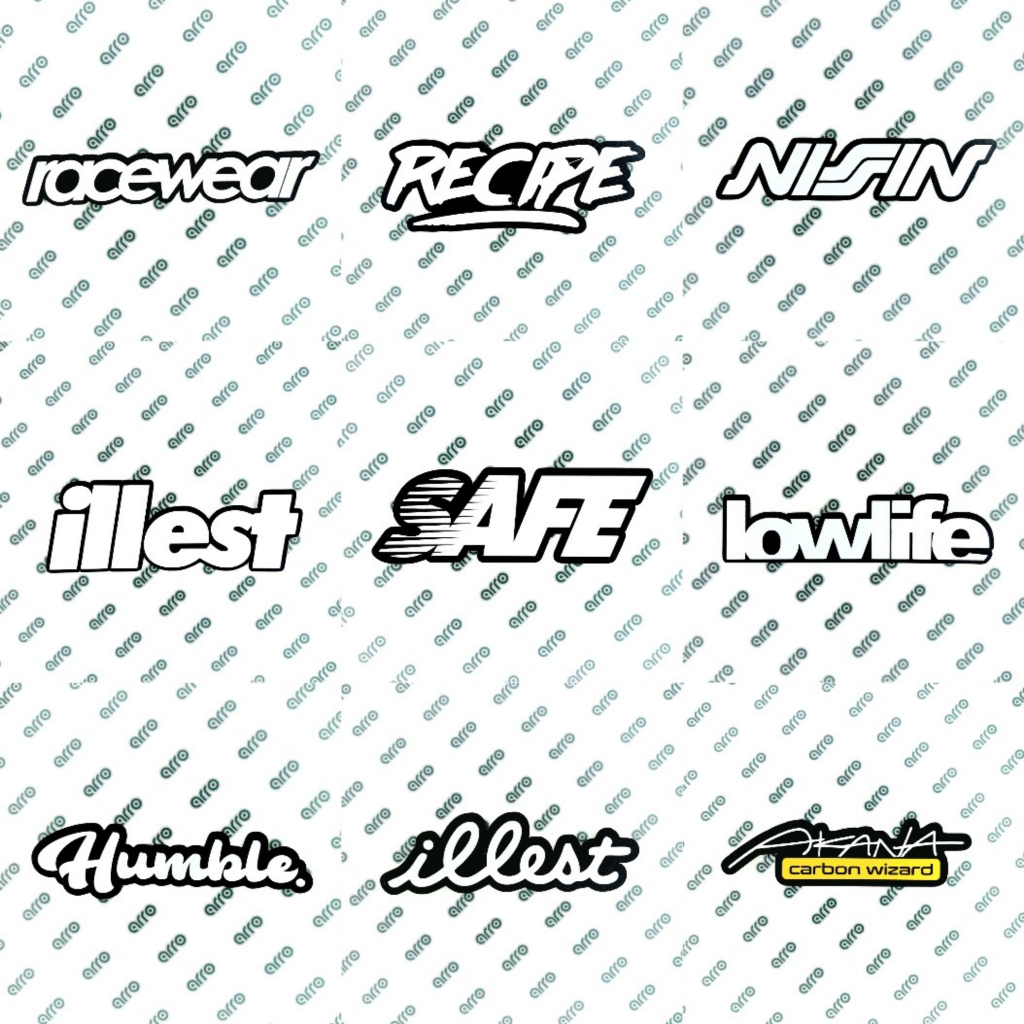 Waterproof Stickers for Motorcycle | SAFE | Lowlife | illest | RECIPE ...