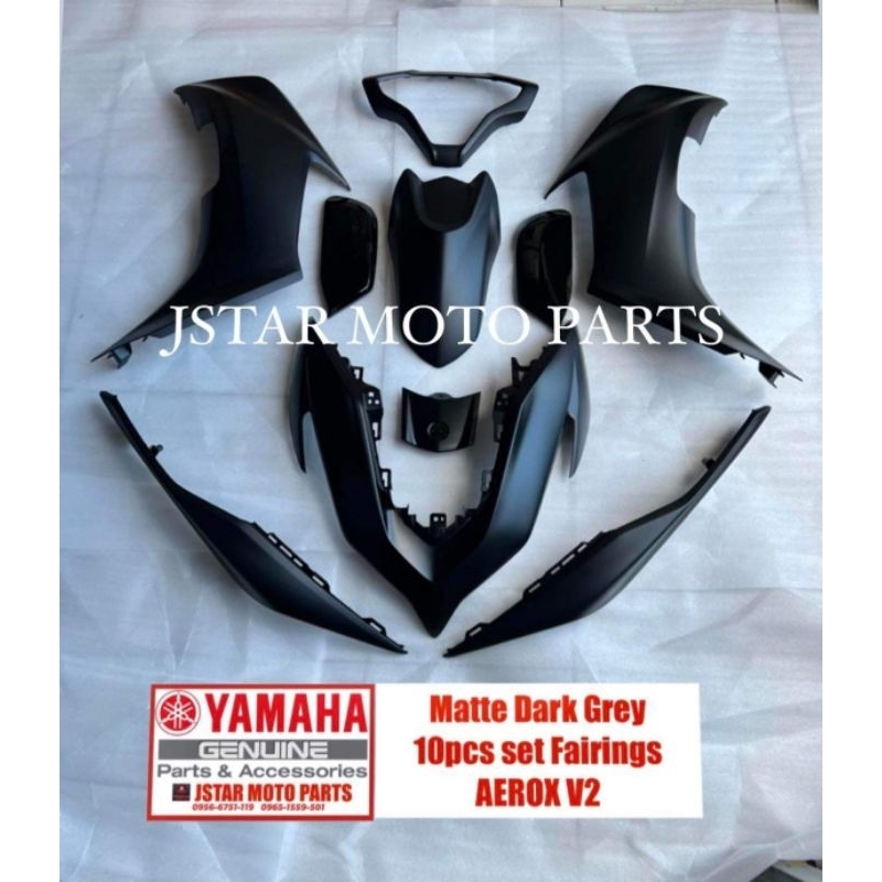 Aerox v2/ v3 fairing bundle set yamaha genuine(,orig color) matte dark ...