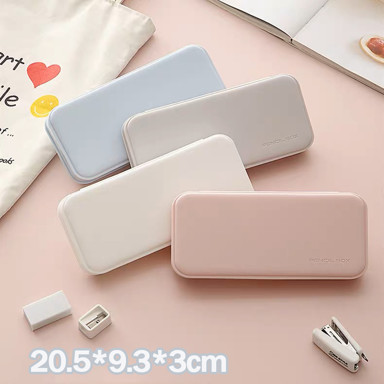 PP Stationery Storage Box Contracted Multi-Functional Pencil Case ...