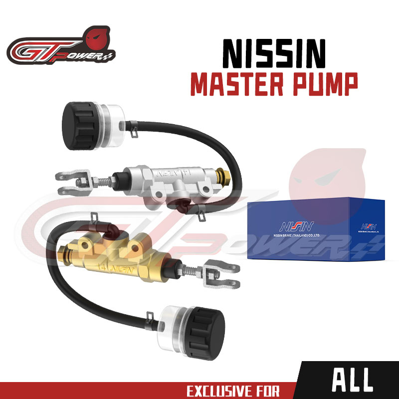 NISSIN REAR MASTER PUMP UNIVERSAL XRM / RAIDER SILVER / GOLD REAR BRAKE ...