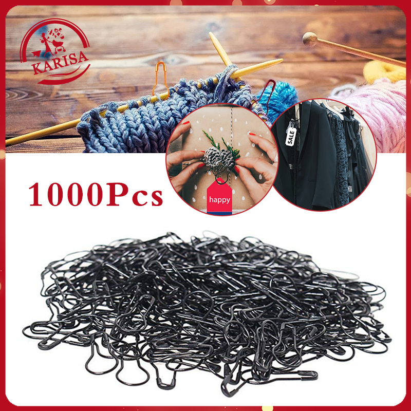 1000Pcs Gourd Safety Pin Metal Bulb Pin Pear Shape Safety Pins for ...