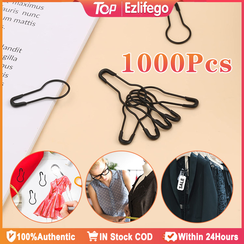 1000Pcs Metal Gourd Safety Pin Clothing Tag Pins Bulb Pin DIY Home ...