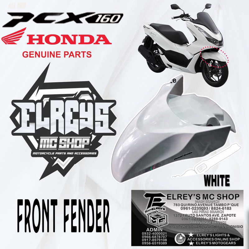 HONDA PCX 160 FRONT FENDER WHITE CBS | Shopee Philippines