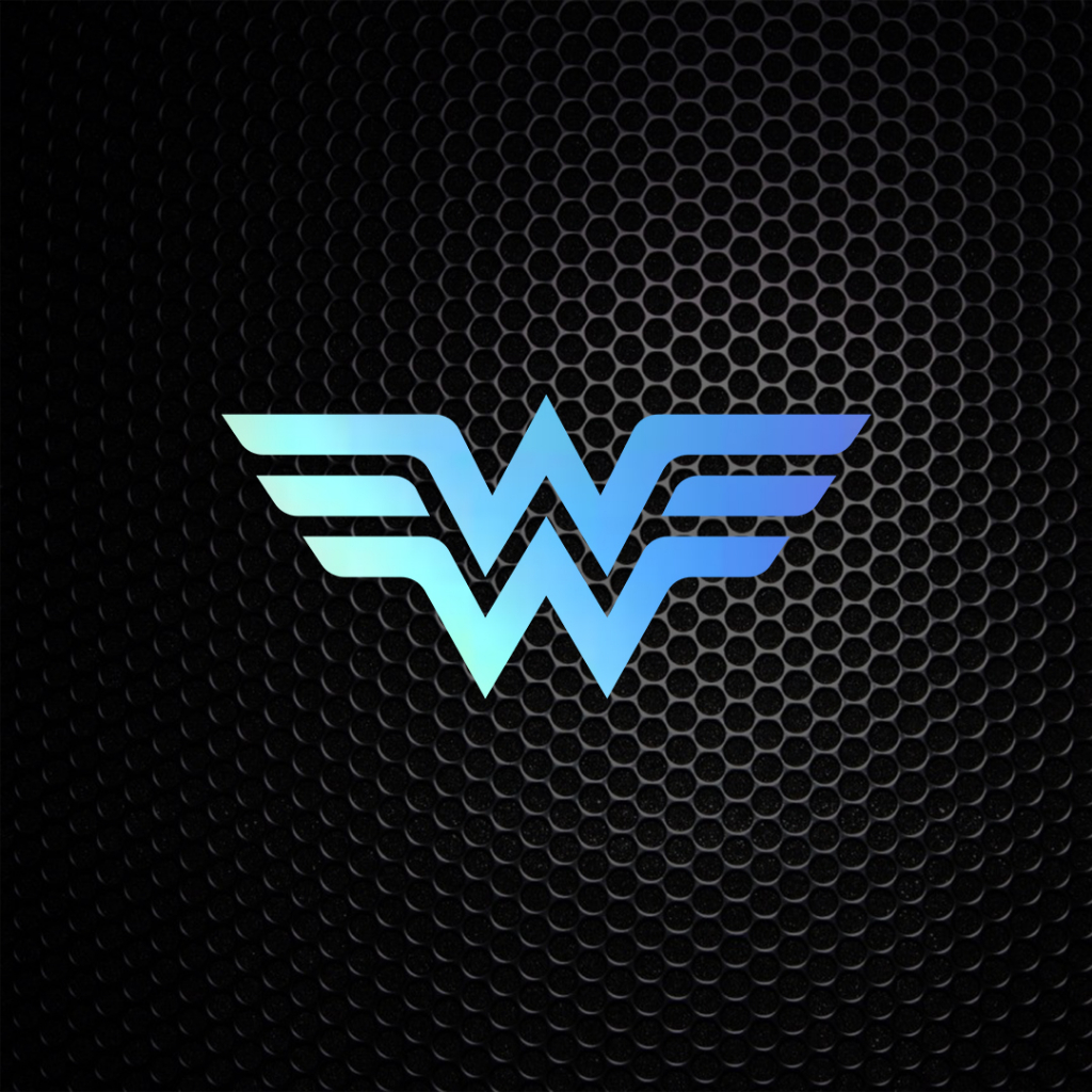 Wonder Woman Logo WATERPROOF STICKER VINYL decal for phone, mug, motor ...