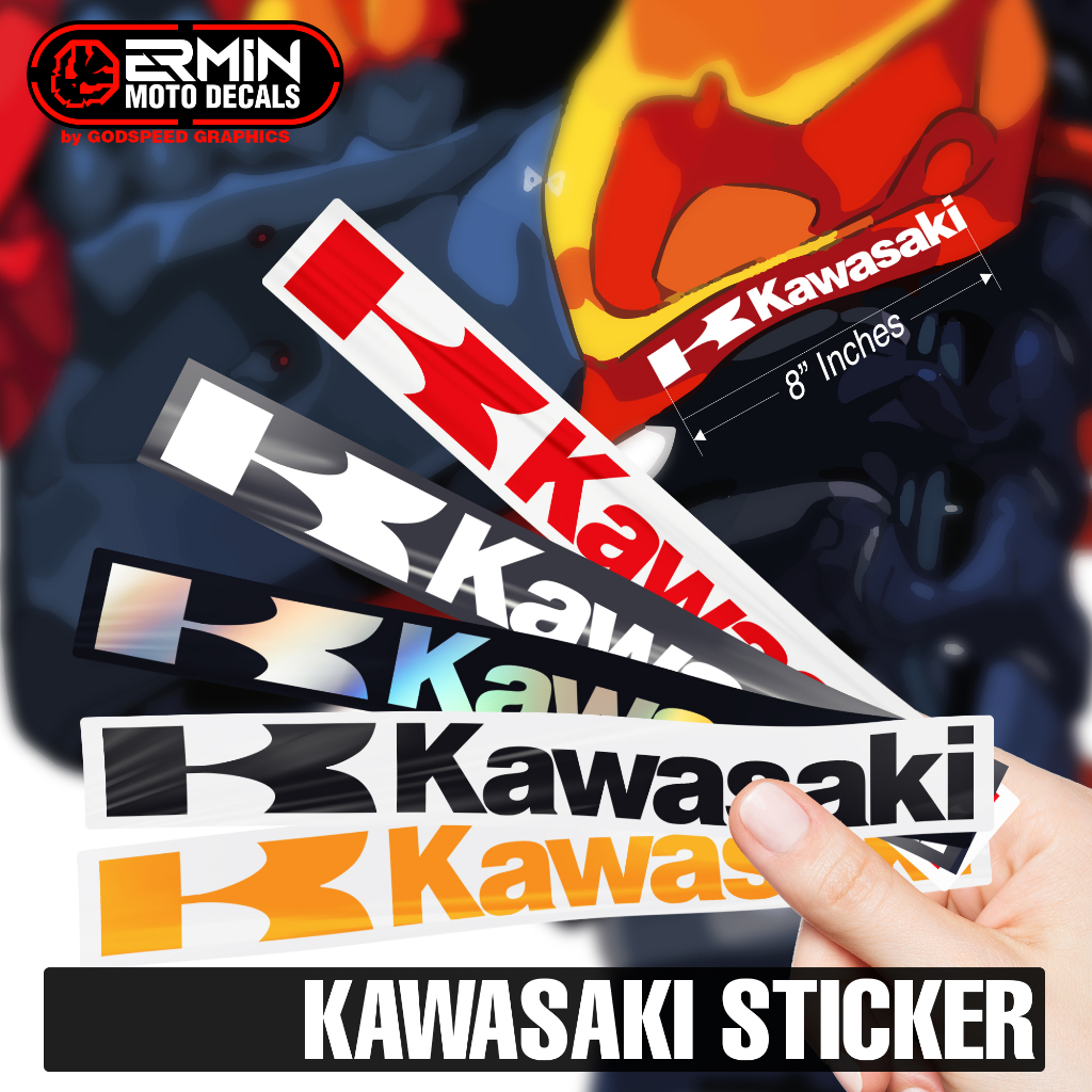 8" Inches Kawasaki Sticker | Shopee Philippines