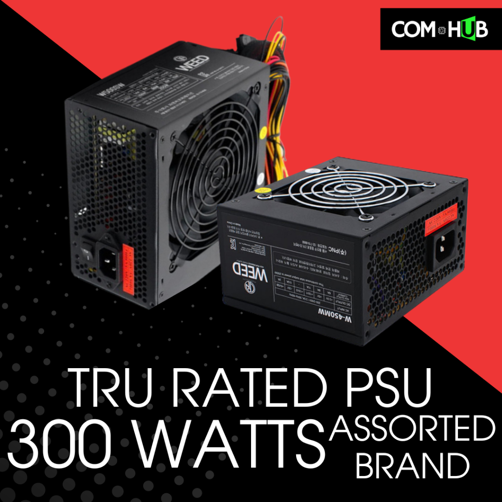 Com Hub PC | True Rated PSU 300 Watts Assorted Brand Power Supply ...