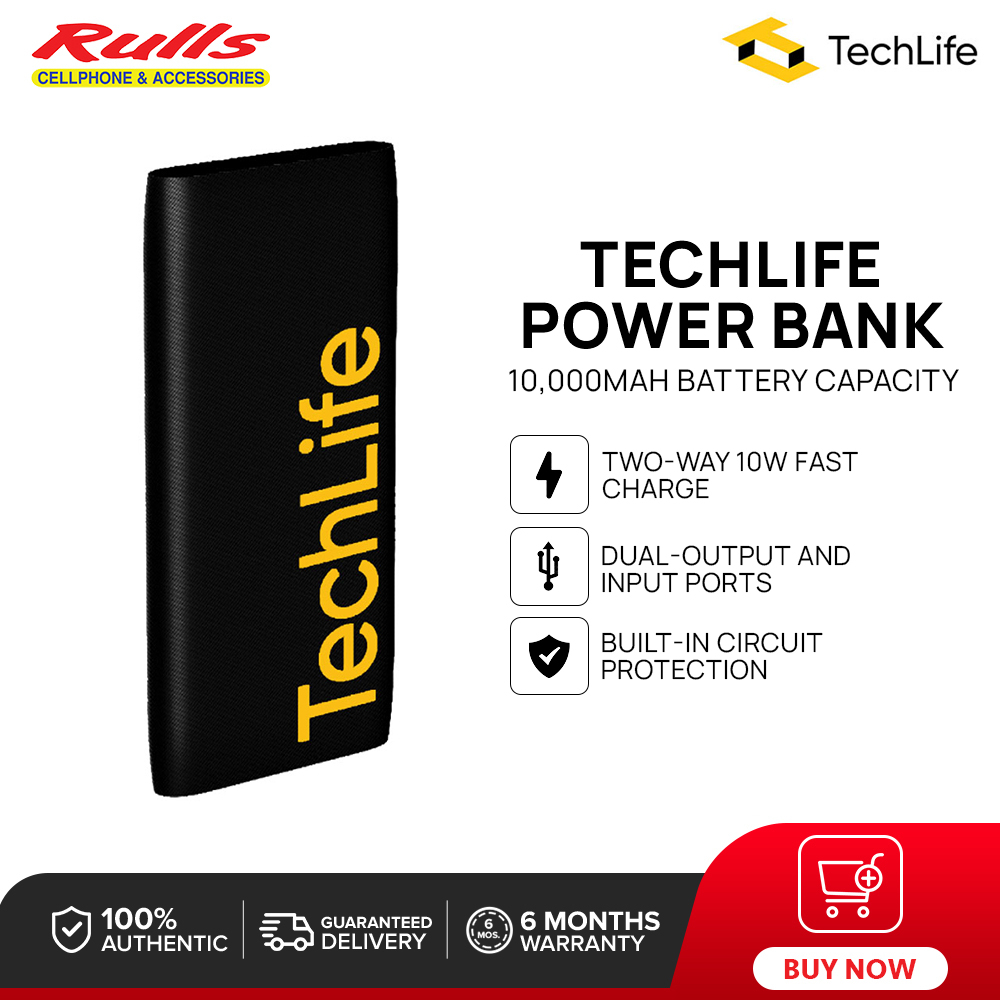 Realme TechLife Power Bank 10000mAh | Two-way 10W Fast Charge | Dual ...