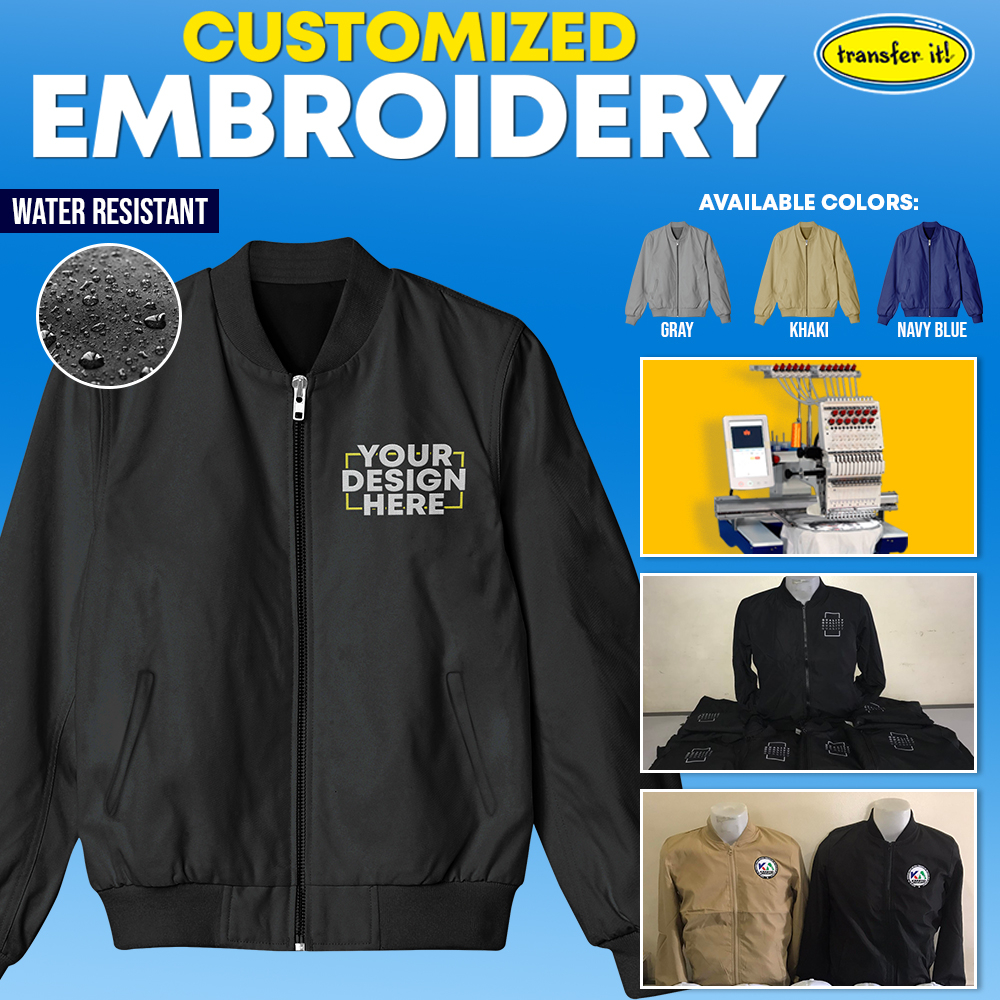 Transfer it Personalized/Customized Embroidery Windbreaker Jacket Coat ...