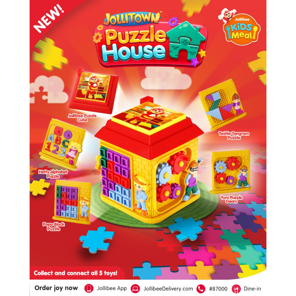 Jollibee Kiddie Toy 2023 Puzzle House Set | Shopee Philippines