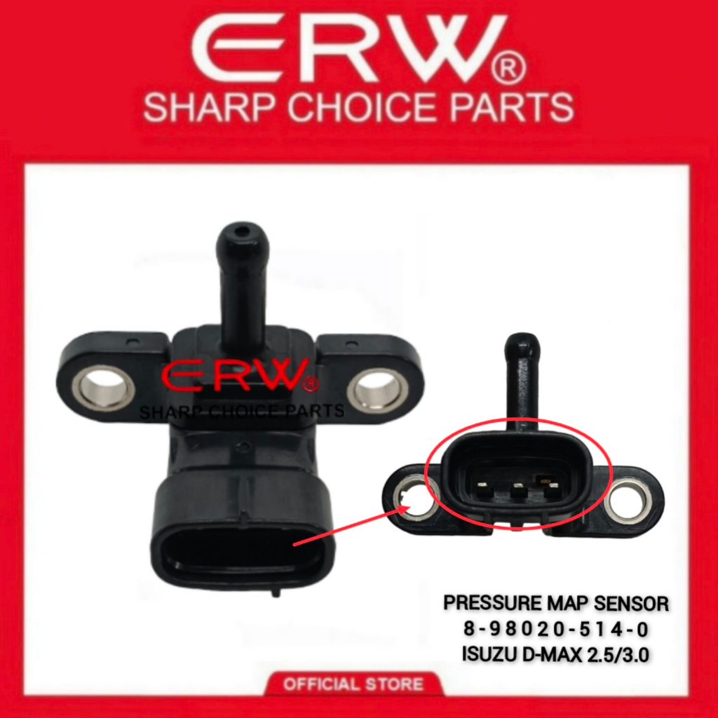 PRESSURE MAP SENSOR Replacement part no.( 8-98020-514-0 ) ISUZU DMAX 2. ...