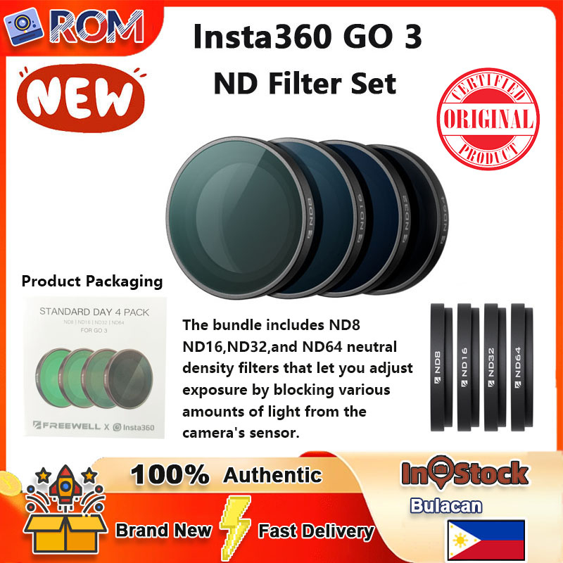 Insta360 GO 3 ND Filter Set, Add a cinematic look, balanced colors and ...