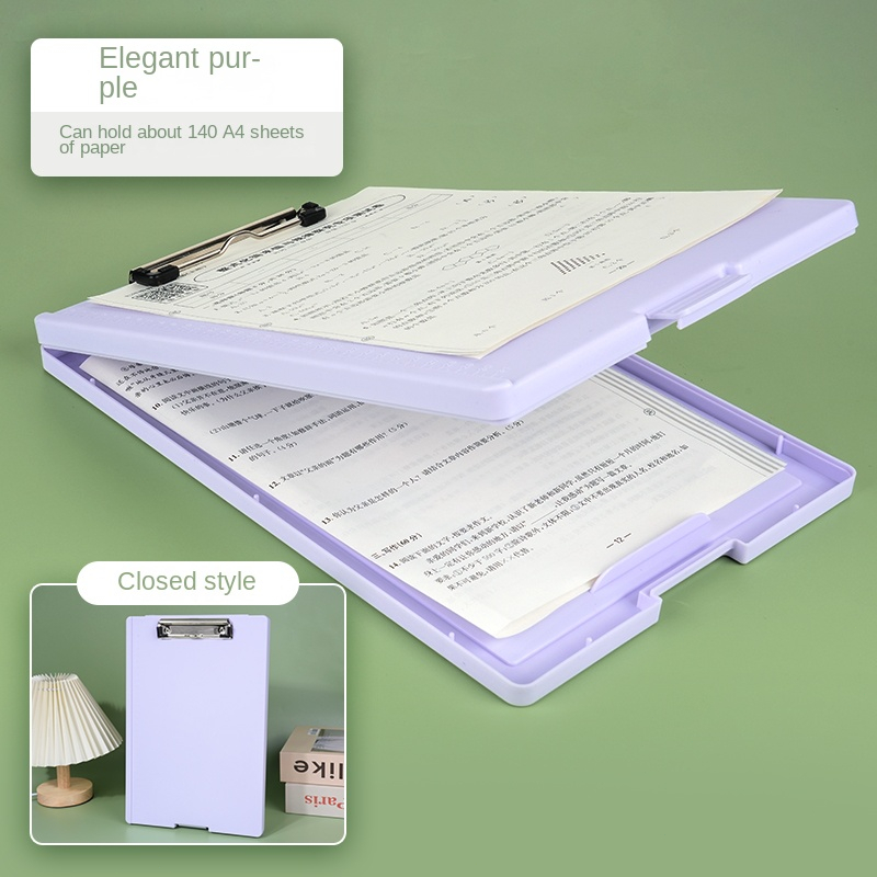 Foldable Folder Board Plastic Storage Clipboard File Box Storage Box ...