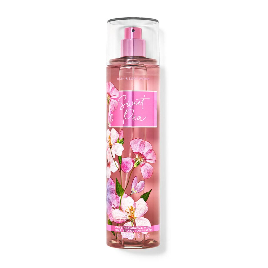 Original Bath & Body Works Sweet Pea Fragrance Mist (New Packaging ...