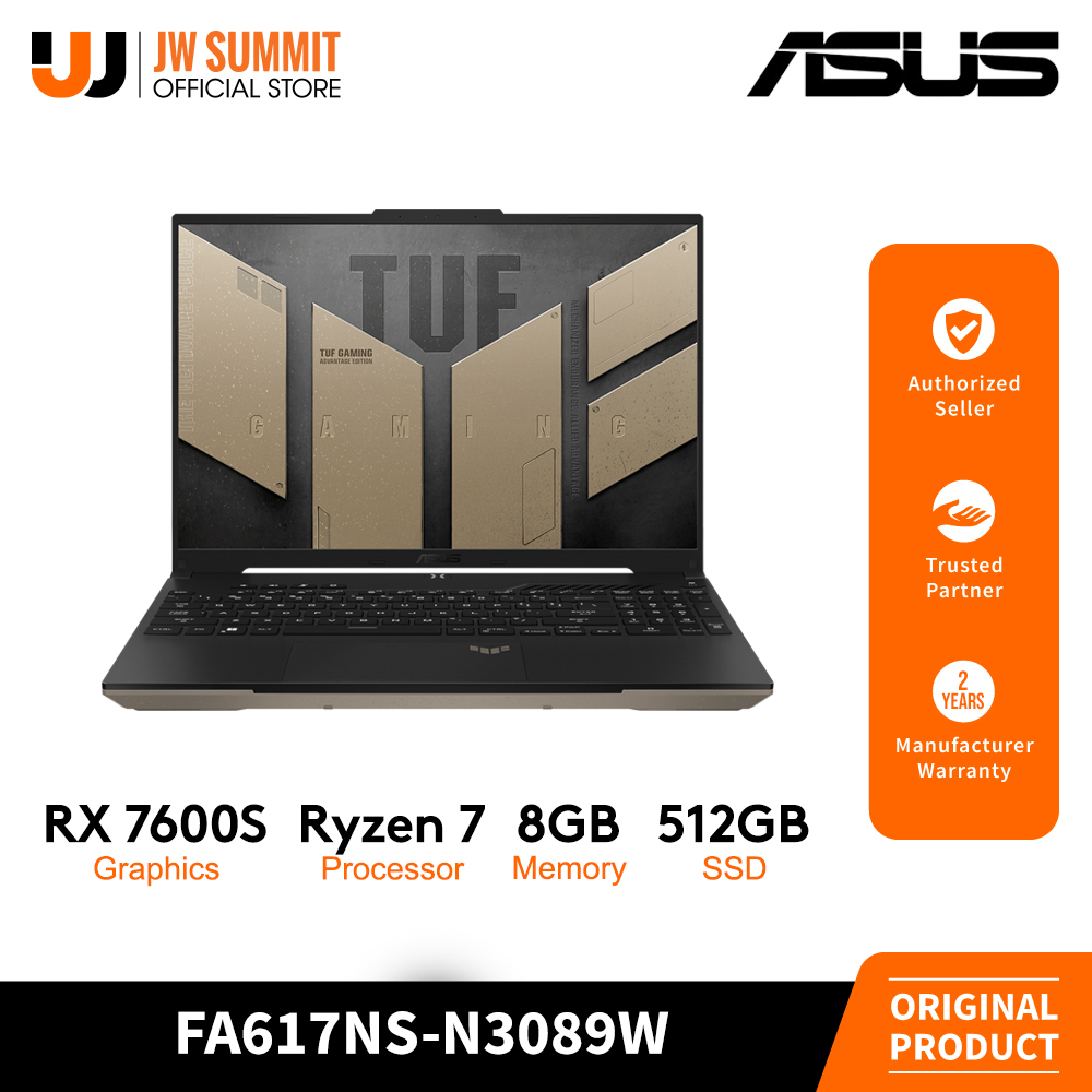 Asus TUF Gaming A16 FA617NS-N3089W 16" FHD+ Ryzen 7 7735HS 8GB 512GB ...