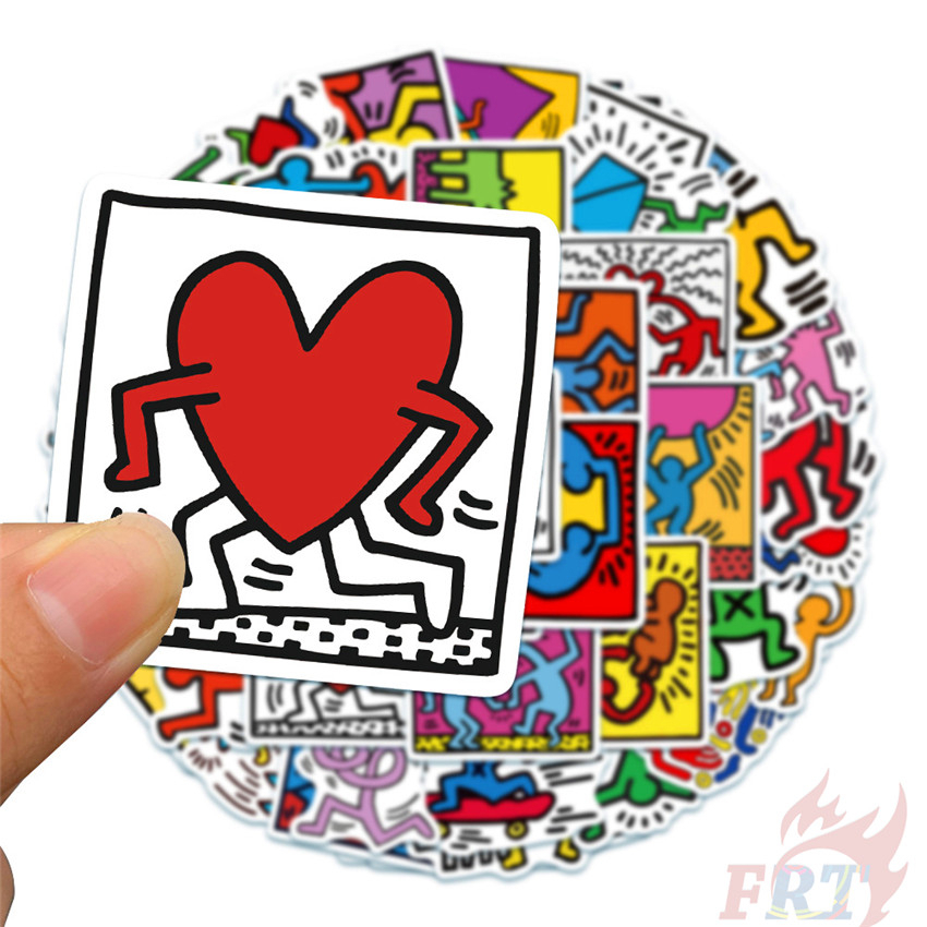 Sticker Party 50PCS Keith Haring Art Stickers Graffiti Stickers ...