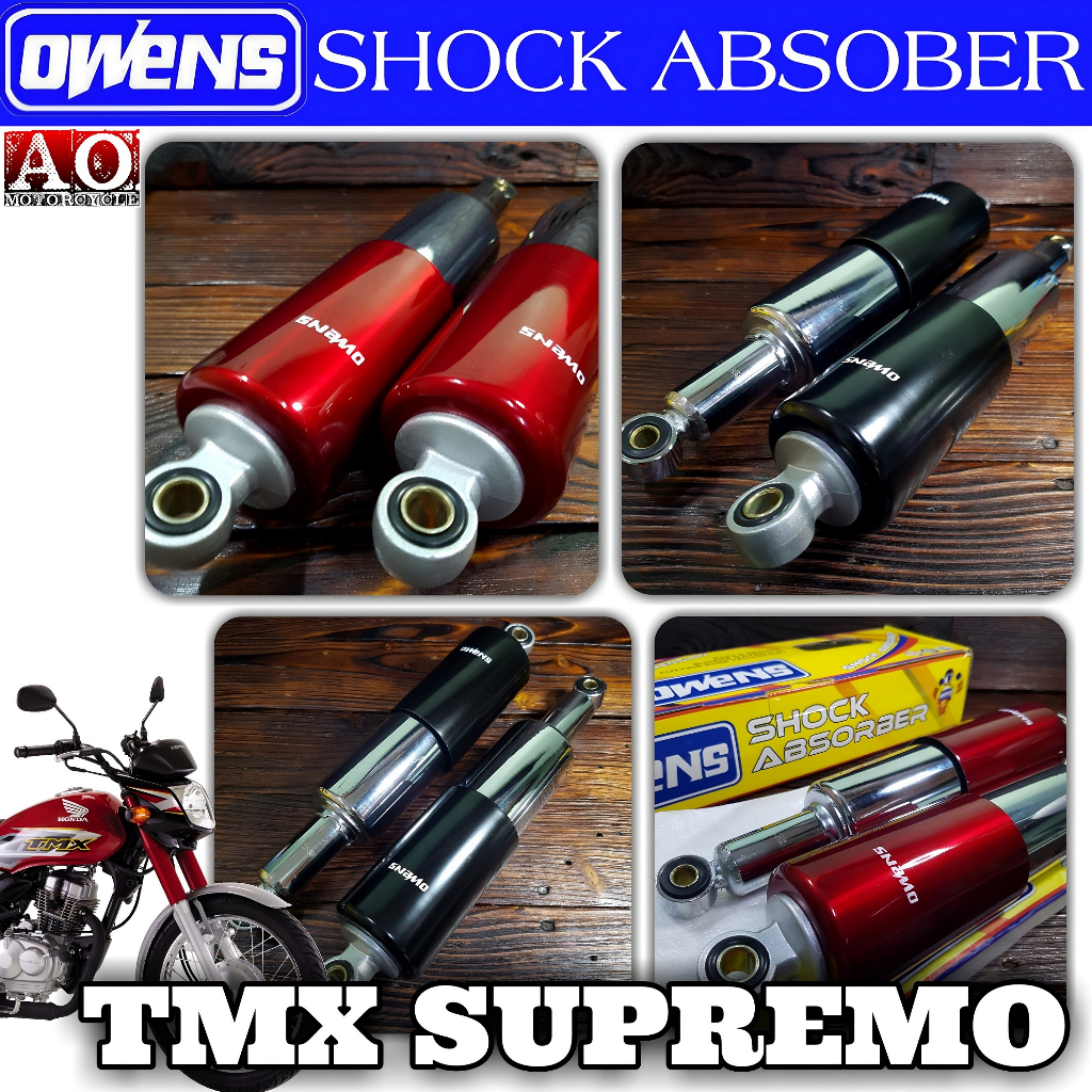 OWENS Rear Shock Absorber HONDA TMX Supremo, Dual Shock Pair 325mm (COD ...