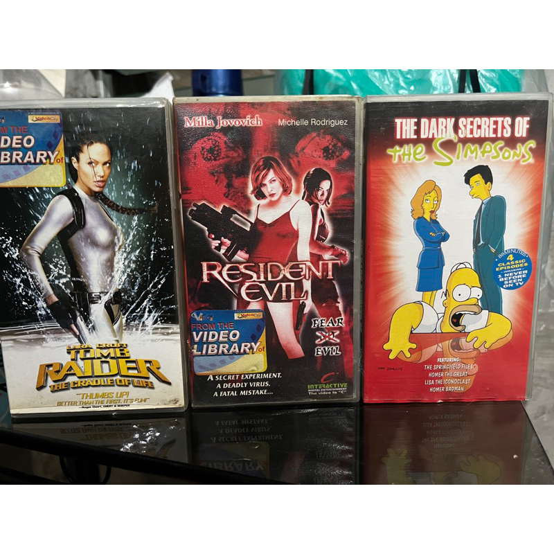 RESIDENT EVIL / TOMB RAIDER / SIMPSON VHS | Shopee Philippines