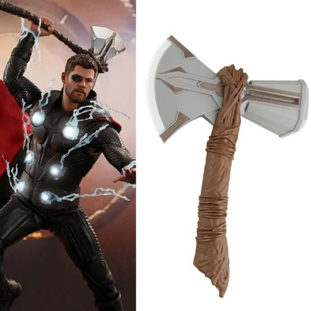 Superhero Thor's Hammer Toy LED Sound Storm Destruction Ax Electronic ...