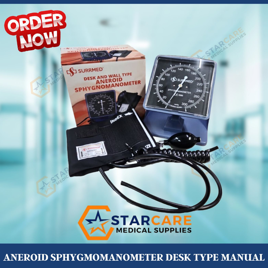 SURRMED - ANEROID SPHYGMOMANOMETER DESK TYPE MANUAL | Shopee Philippines