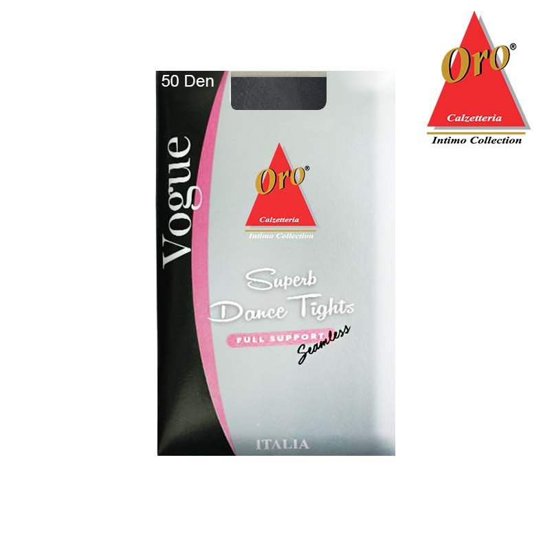Oro Vogue Superb Dance Tights Seamless Full Support Pantyhose 1 Pair 50 ...