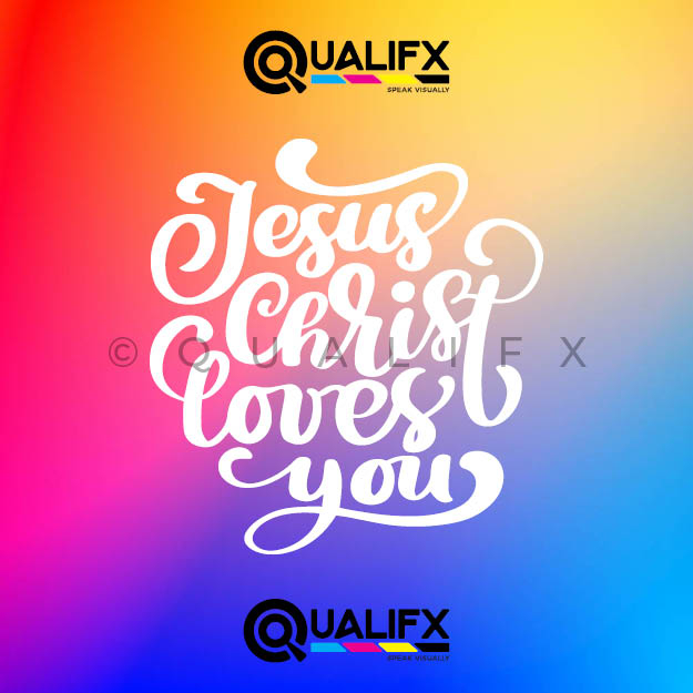 Jesus Christ Loves You Sticker Decal Waterproof Vinyl Cut Out Religious ...