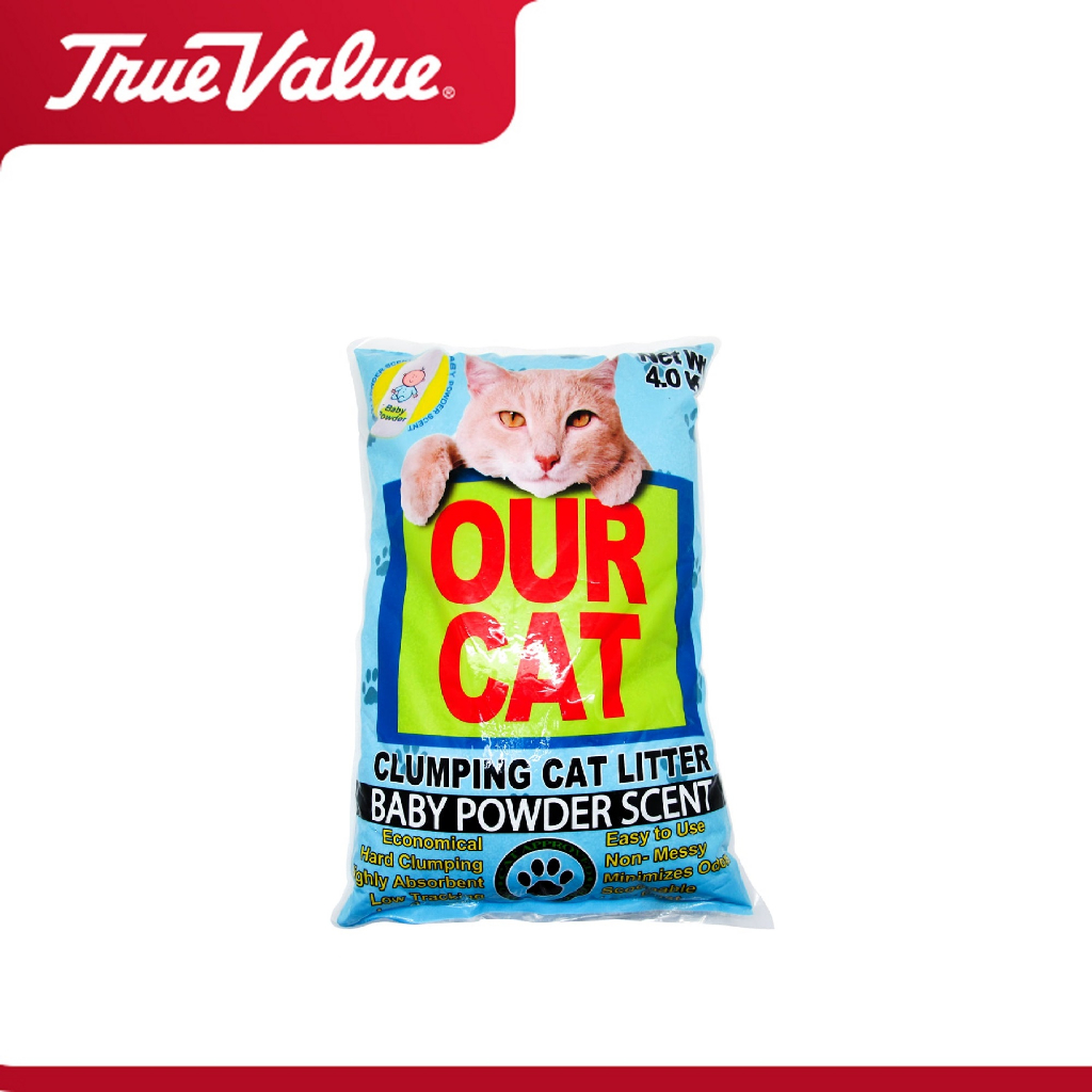 Our Cat Clumping Cat Litter 4kg – Baby Powder Scent | Odor Control ...