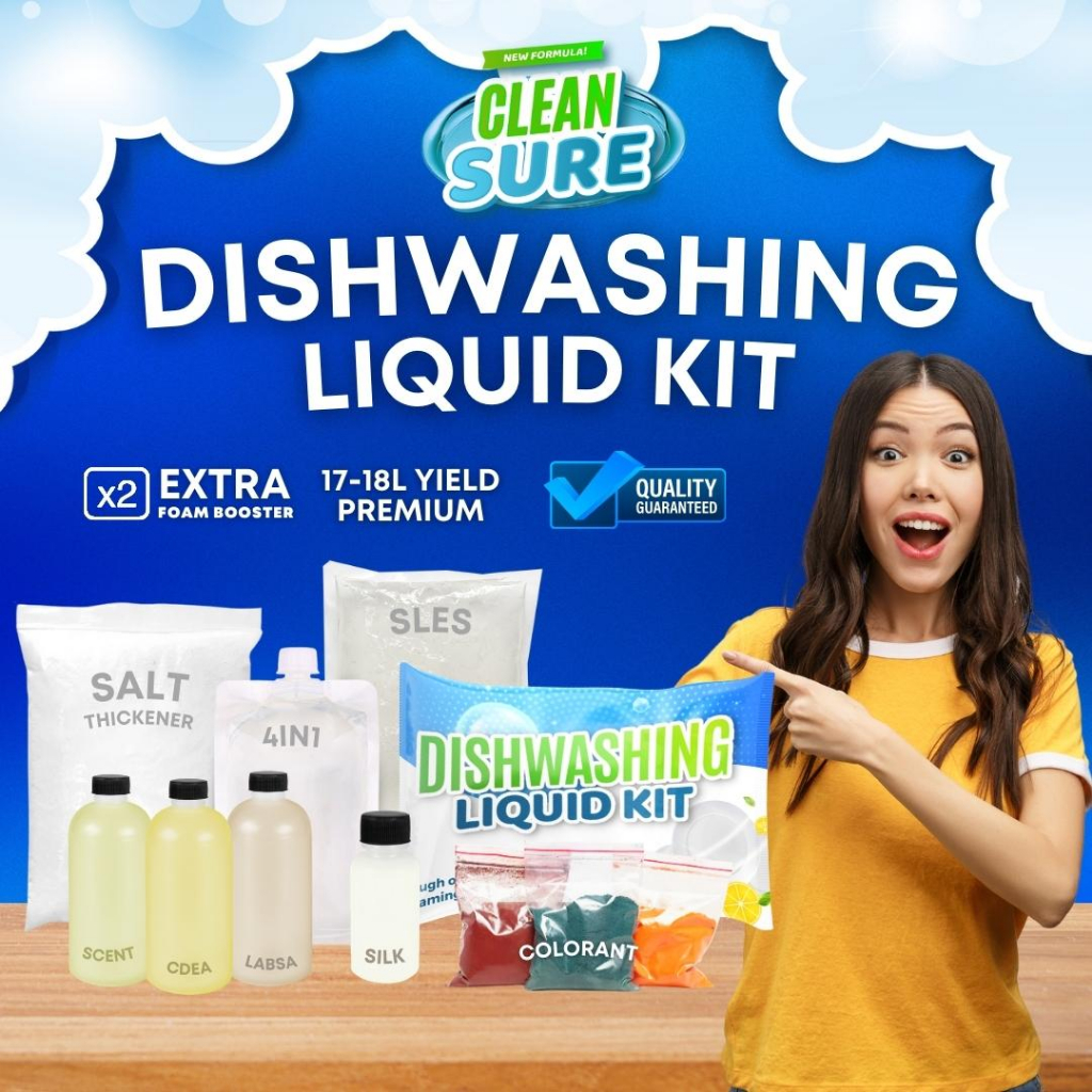 CleanSure Regular DIY Dishwashing Liquid Kit 17 Liters Yield ...