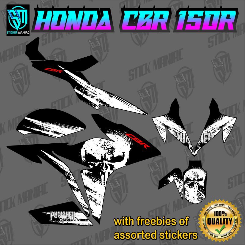 Honda CBR 150R decals sticker, Laminated | Shopee Philippines