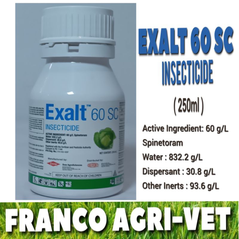 DUPONT EXALT 60SC (Spinetoram) 250ml Insecticide | Shopee Philippines