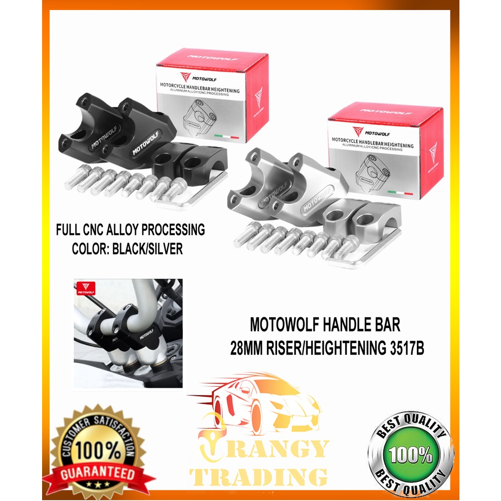 Motowolf 22mm & 28mm Handle Bar Riser and Lifter for PCX / BMW R9T ...