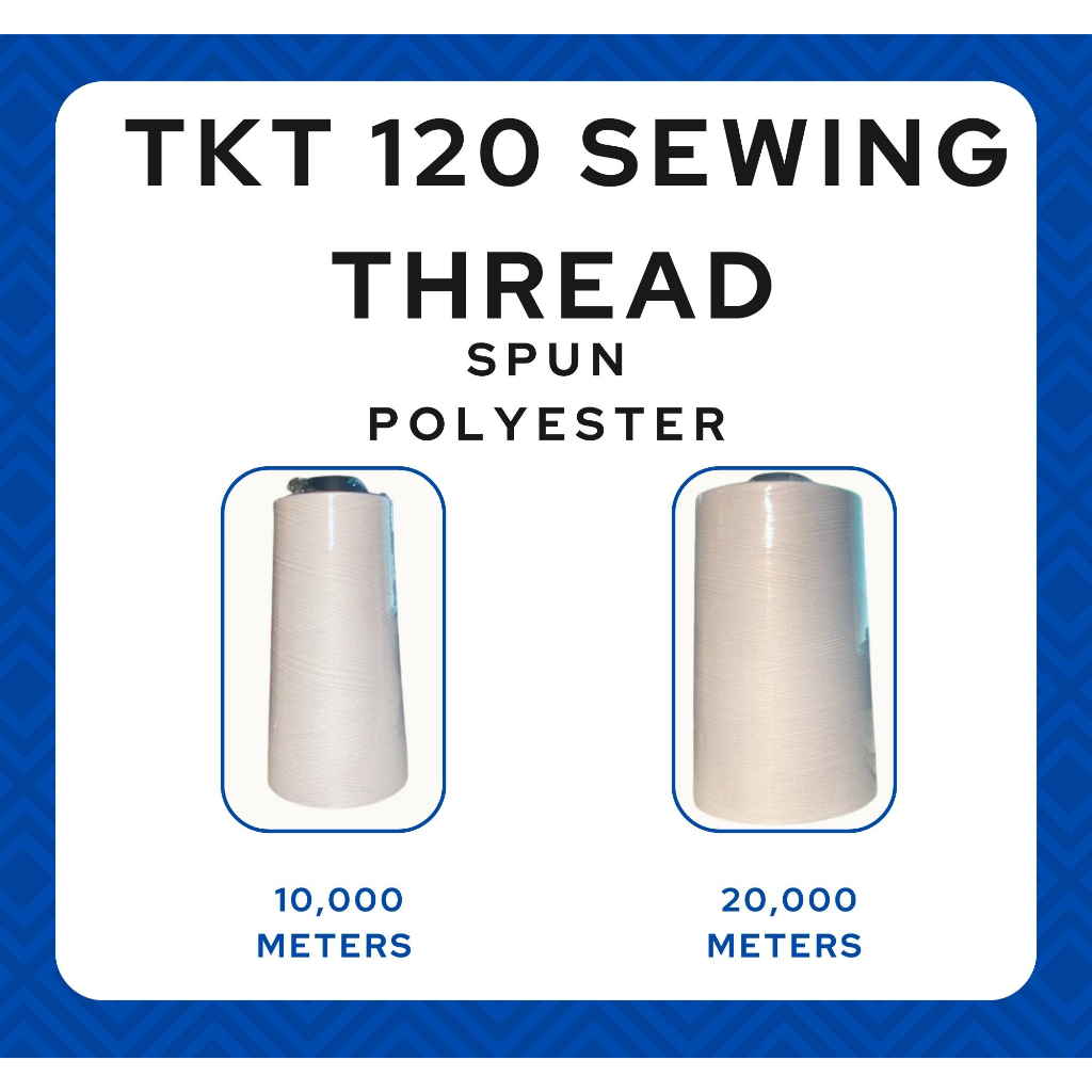 TKT 120 Sewing Thread Big Size 10000 meters and 20000 meters Sinulid ...