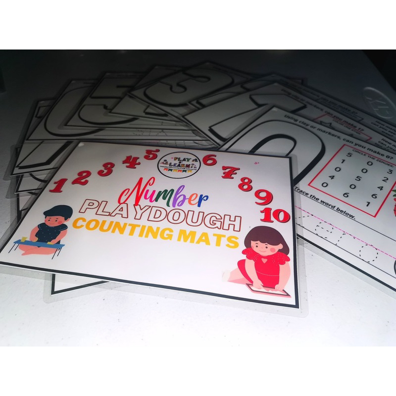 NUMBER PLAYDOUGH COUNTING MATS | Shopee Philippines