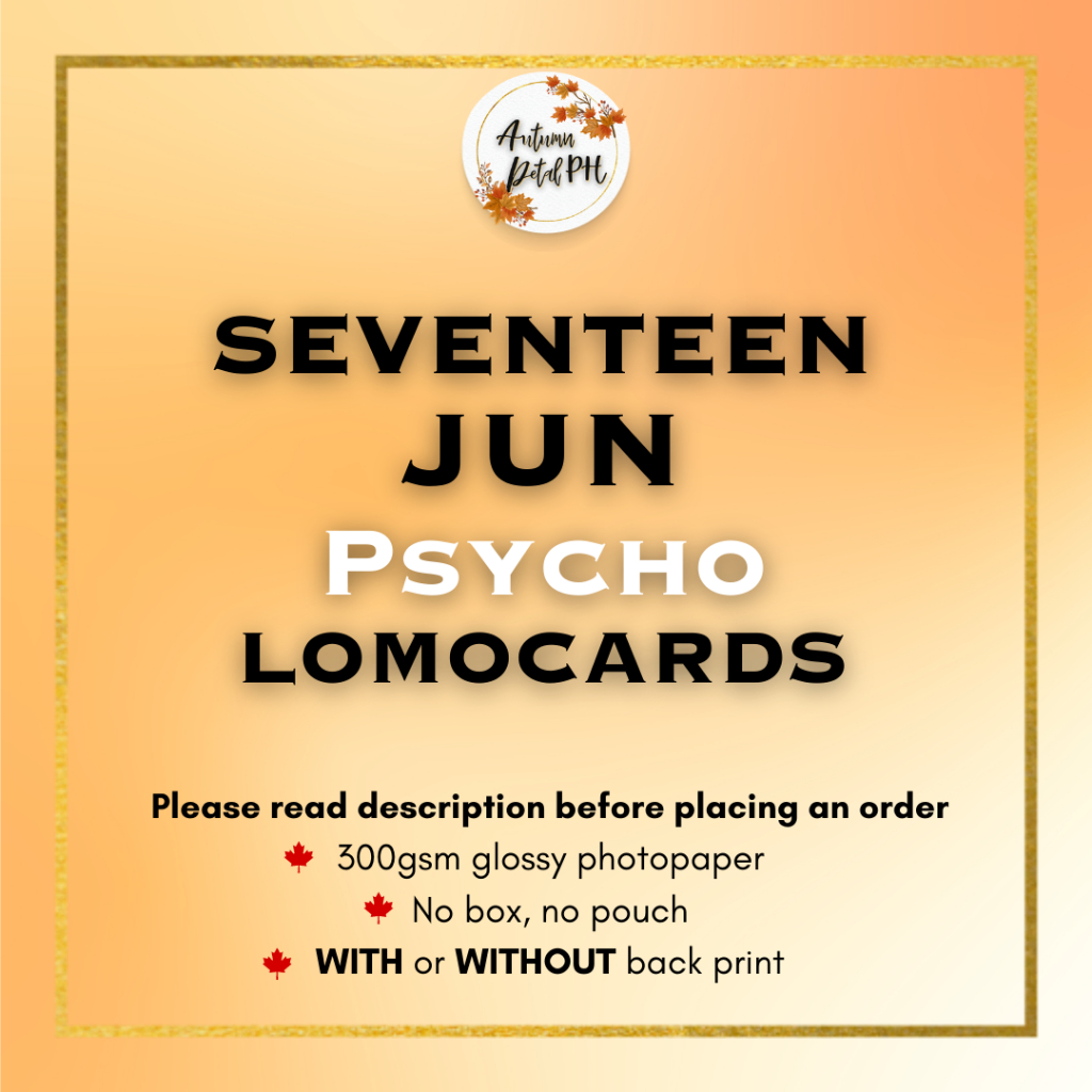 SEVENTEEN JUN Lomocards Photocards | JUN PSYCHO - 21pcs per set ...