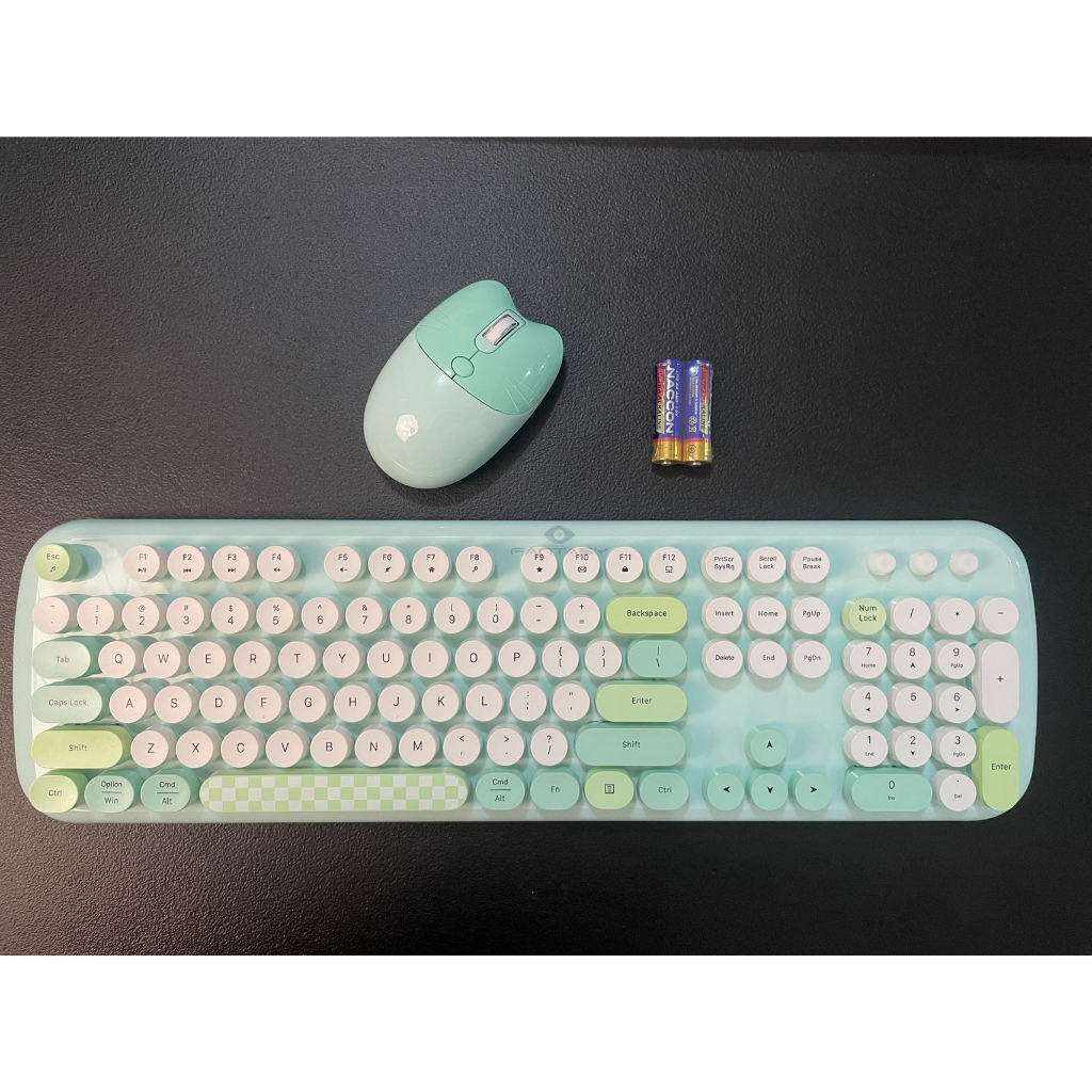 Mofii Geezer Zero Cute Compact Wireless Keyboard And Mouse Combo Plug And Play For Pc Laptop