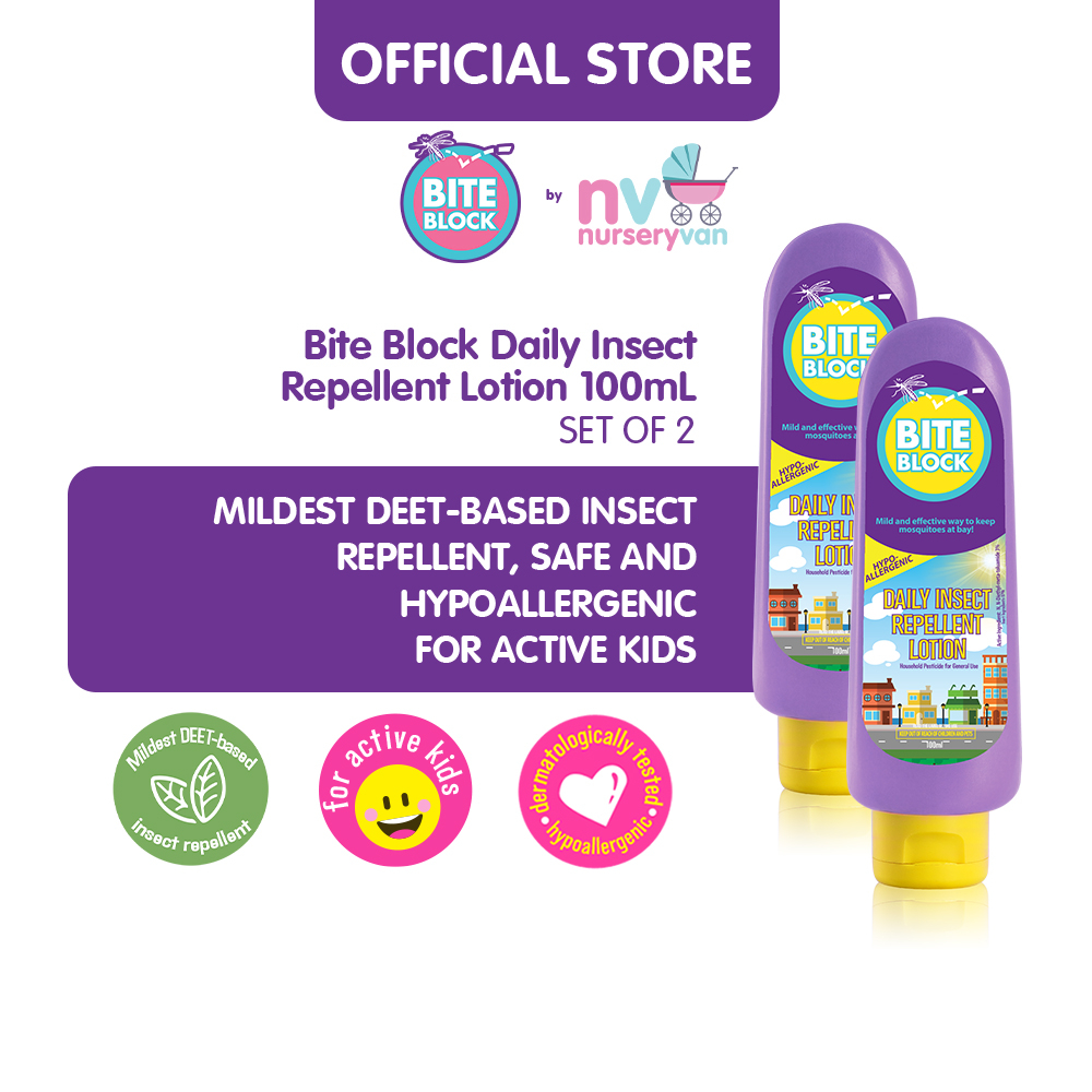 Bite Block Daily Insect Repellent 100mL Lotion Set of 2 | Shopee ...