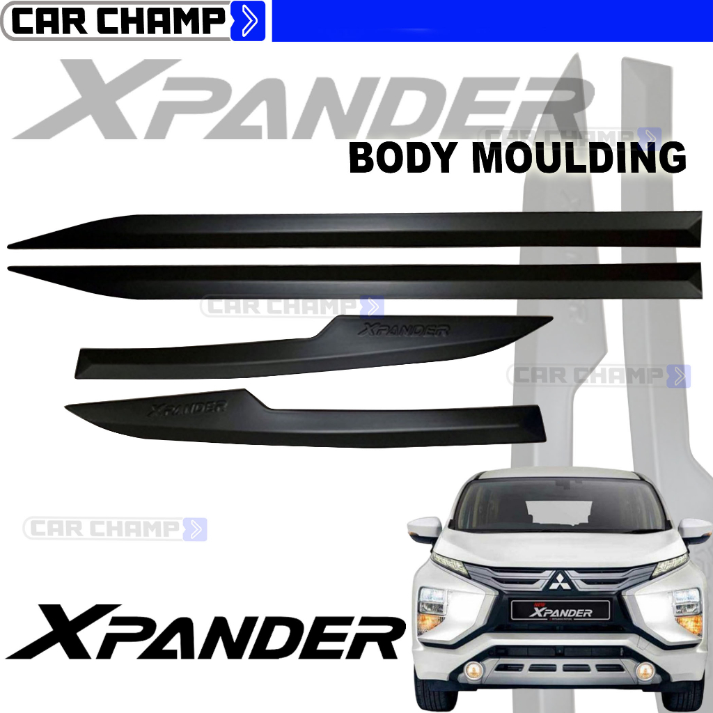 Mitsubishi Xpander 2018 to 2022 OEM Side Body Moulding Matte Black 2019 ...