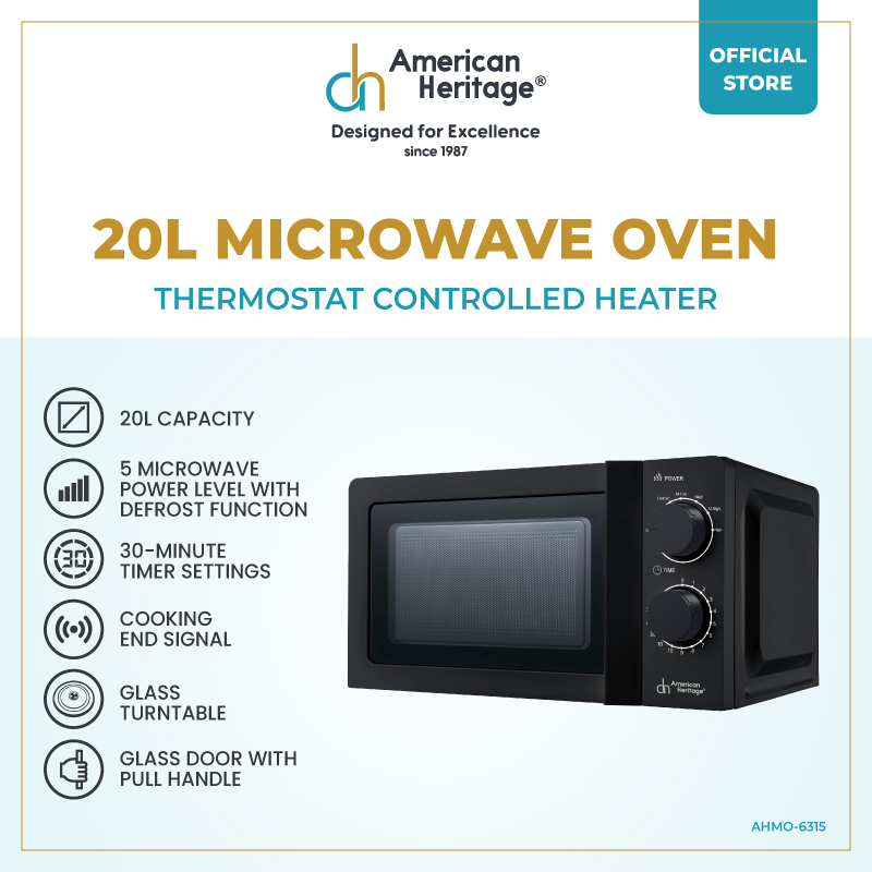 American Heritage 20L Microwave Oven AHMO-6315 | Shopee Philippines