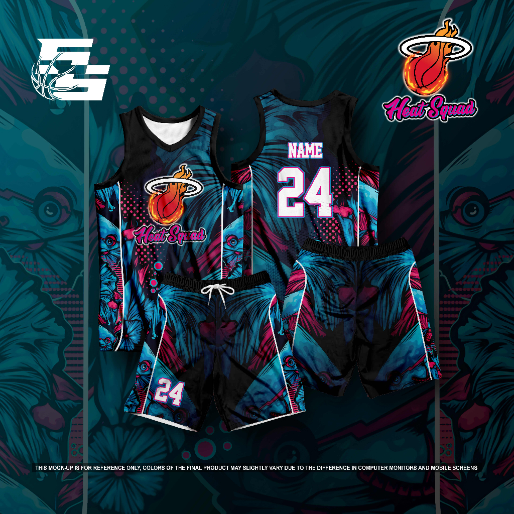 HEATSQUAD | CUSTOMIZED TEAM NAME, NUMBER AND NAME | Full Sublimation ...