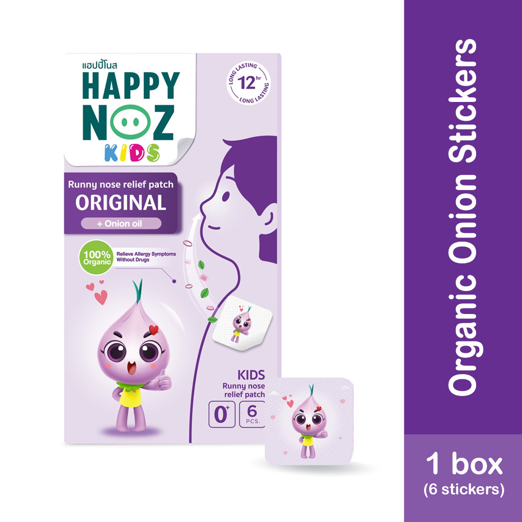 Happy Noz Organic Onion Sticker - Clear Mucus - Nasal Allergies ...