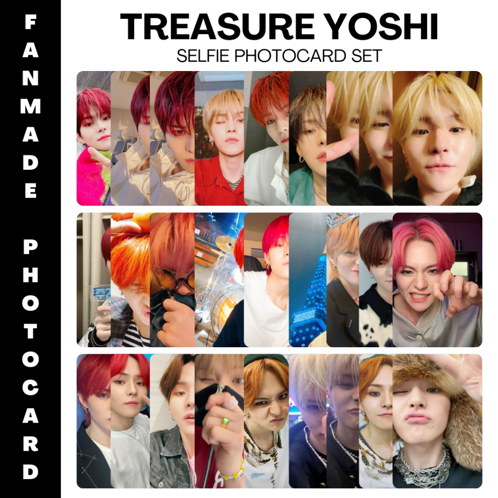 TREASURE YOSHI SELCA FANMADE PHOTOCARD SET | Shopee Philippines