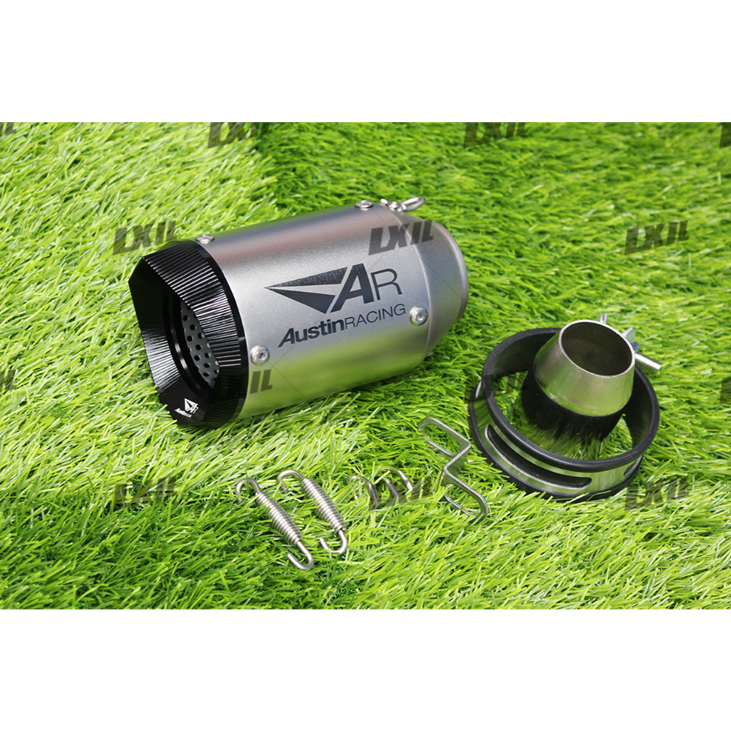 38-51mm Inlet universal Motorcycle Carbon Fiber Tailpipe AR Austin ...