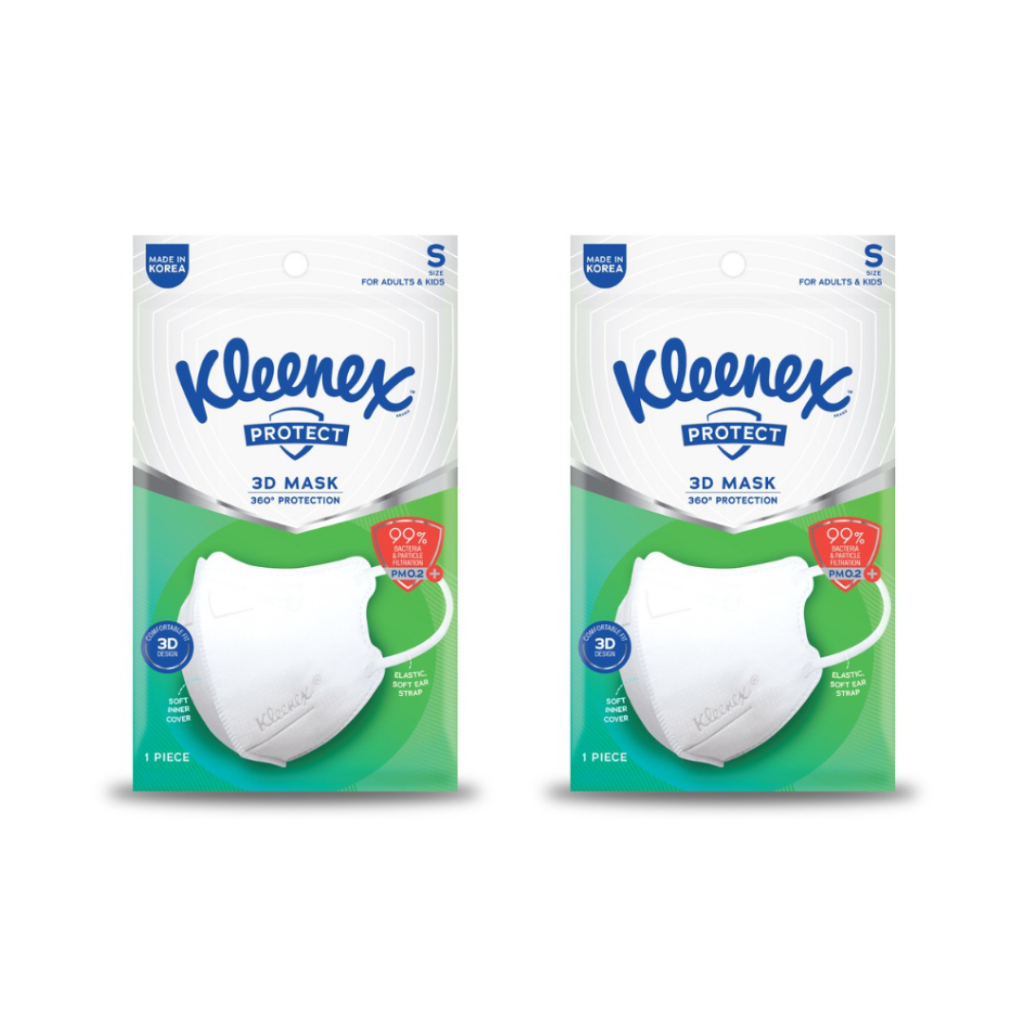 Bundle of 2 Kleenex Protect 3D Face Mask Small 1 Pc | Shopee Philippines