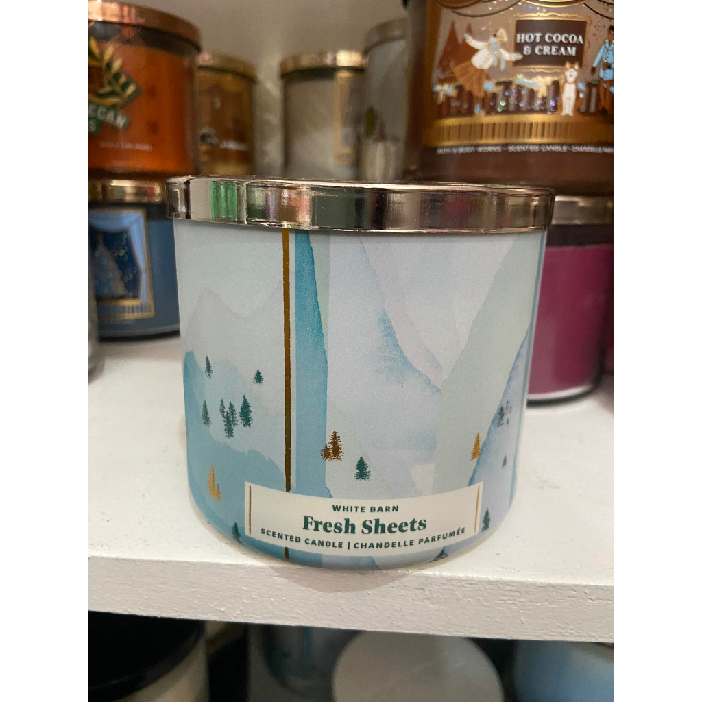 BBW Fresh sheets 3 wick candle | Shopee Philippines