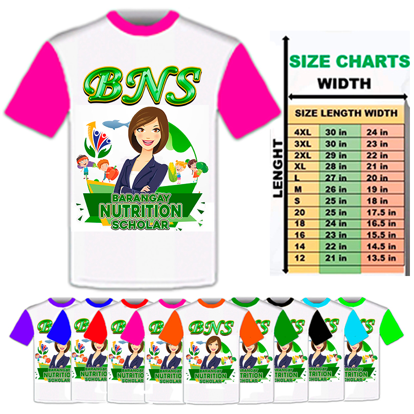 BNS T-SHIRT ROUND NECK SUBLIMATION PRINT | Shopee Philippines