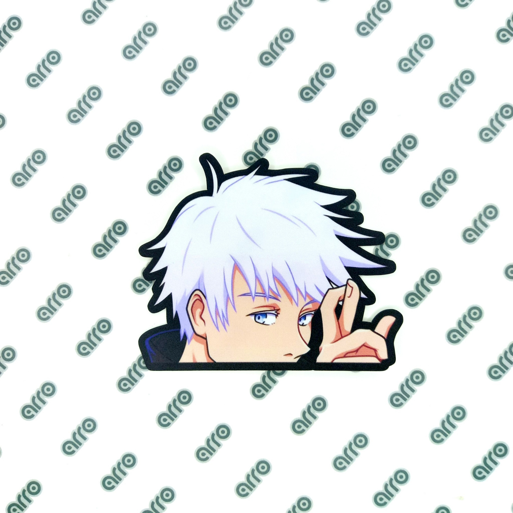 Gojo Satoru Anime Peeker Sticker For Aquaflask, Laptop, Phone, Car ...