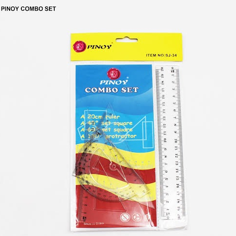 4pcs Transparent Ruler Combo set geometry ruler 20cm school supplies ...
